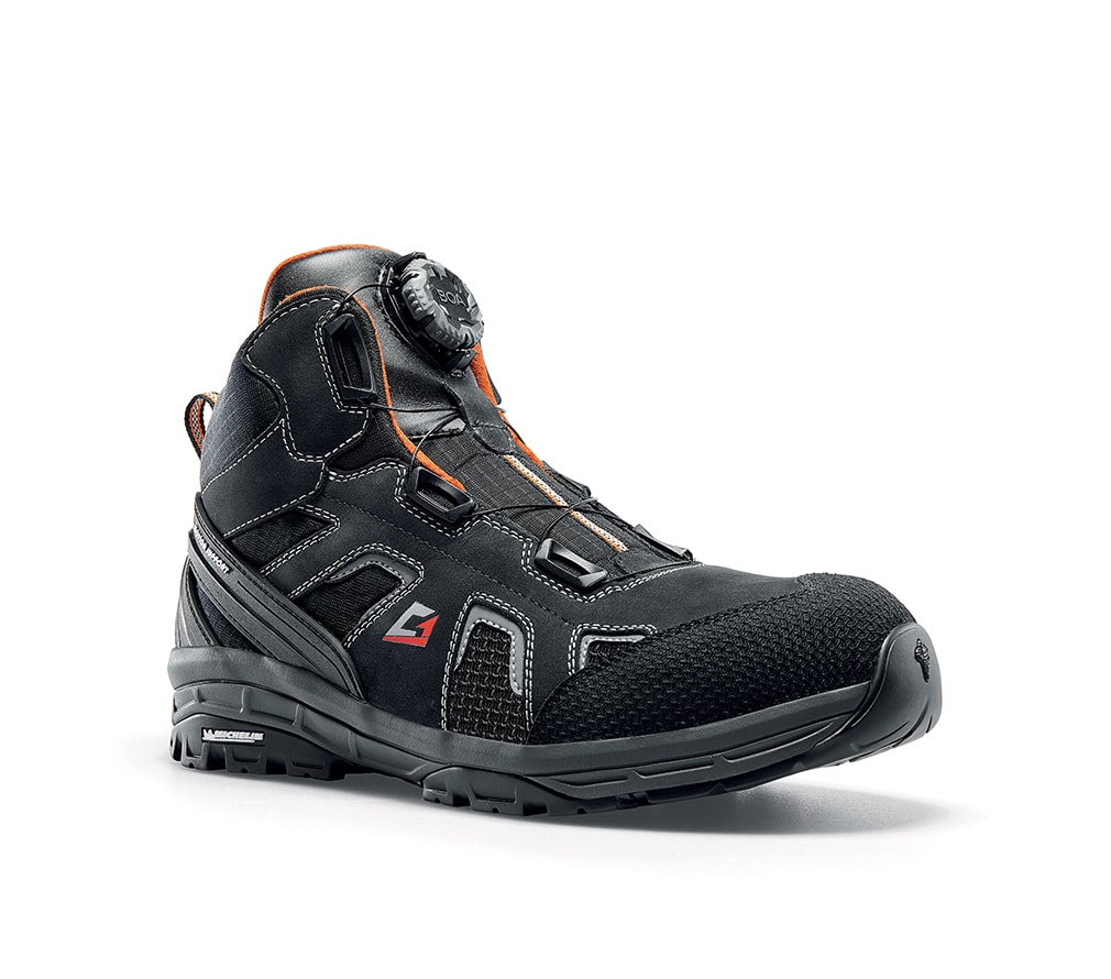 Boa safety shoes, performance and technicality with Michelin outsole